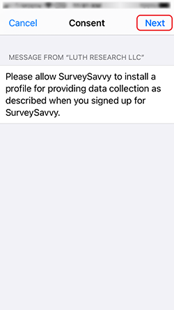 Downloading and Installing the SurveySavvy Mobile Profile – SurveySavvy